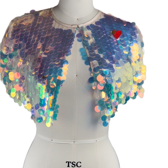 Jackets & Coats | Vintage Sequin Shawl | Poshmark